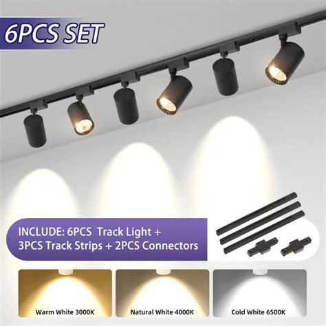 Led Track Light 3 Color Memory Led Spotlights Rail Ceiling Lights