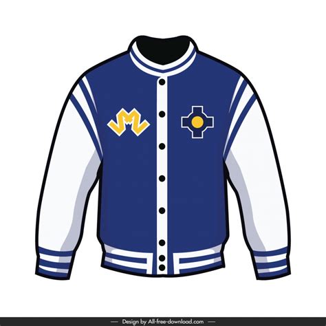 Varsity Jacket Template Symmetric Design Vectors Images Graphic Art