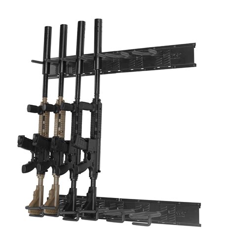 Vevoe Gun Rack Wood Metal Gun Rack Wall Mount Gun Display Racks Max 5