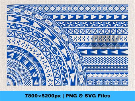 Polynesian Tribal Svg And Png Graphic Mix Pacific Tribal Pattern