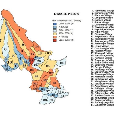 Scatter Plot And Box Map Analysis Of Population Analysis 2015