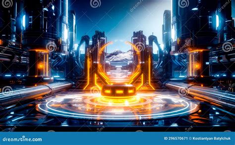 A Fusion Reactor In A Nuclear Power Plant Generative Ai Stock Illustration Illustration Of