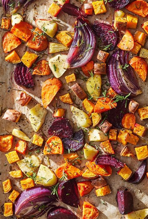 Sheet Pan Roasted Root Vegetables Recipe Roasted Root Vegetables Roasted Vegetable Recipes