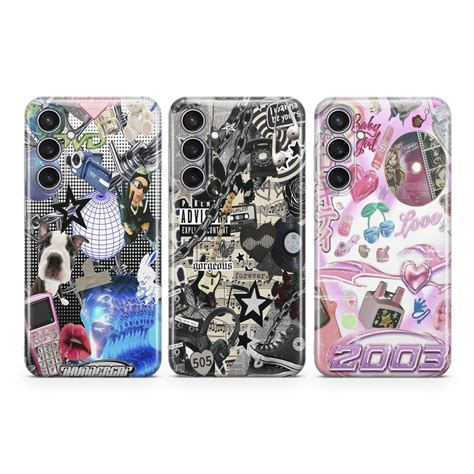 Y2k Collage Phone Case Cute Retro Cover Fit For Samsung S26 S25 S24 S23