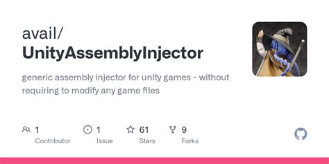 Github Availunityassemblyinjector Generic Assembly Injector For