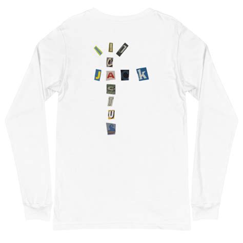 Cactus Jack White Long Sleeve Tee Travis Scott Us