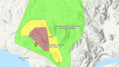 Level 3 Go Now Evacuations Issued For Area Near Lake Chelan