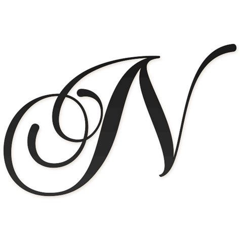 Letra N Cursiva Mayúscula Y Minúscula Para Imprimir En Pdf