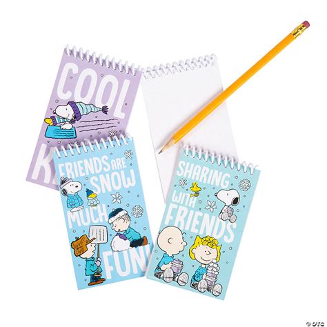 Peanuts ® Winter Notepads 24 Pc
