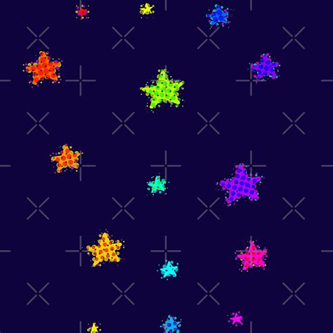 Dots On Rainbow Stars By Leaping Doe Redbubble