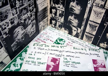 The Rolling Stones Album Cover For Exile On Main Street Designed By