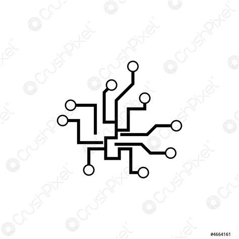 Circuit Vector Illustration Design Template Stock Vector 4664161