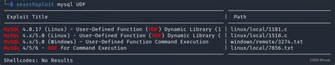渗透测试:数据库udf提权(linux) Csdn博客 渗透测试:数据库udf提权(linux) Csdn博客