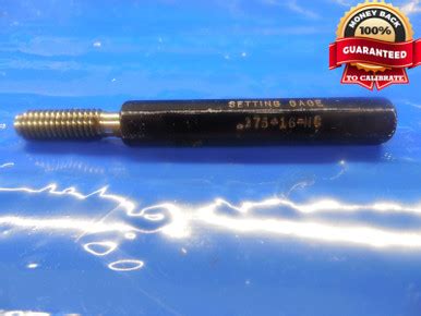 38 16 Nc Set Thread Plug Gage Dt0511bu M And J Tooling Llc