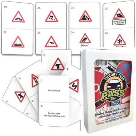 Driving Theory Test Revision Flash Cards Highway Code 128 Road Sign