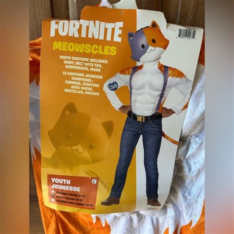 Fortnite Costumes Youth Fortnite Meowscles Costume Large Poshmark