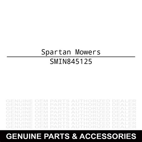 Spartan Mowers In845125 Fuel Filter