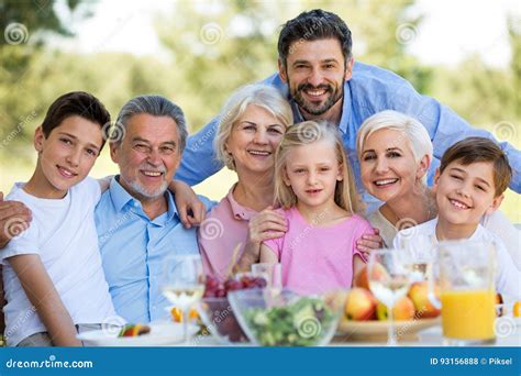 Three Generations Of Women Beautiful Granny Mother And Daughter Are