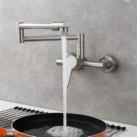 Wall Mount Kitchen Faucet Kitchen Sink Faucet Brass 2 Types Of Water