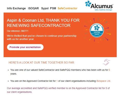 Robert Aspin On Linkedin Aspin And Coonan Ltd Are Happy To Be Accredited And Renewed With Safe…