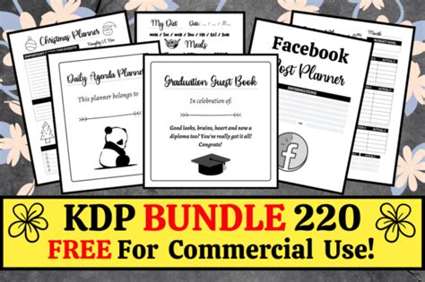 Kdp Bundle Pack 220 Templates Extras Free Svg X4 Cutting Files For