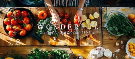 Preparing A Delicious Meal Premium Ai Generated Psd