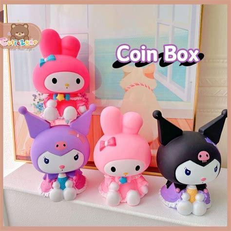 Kuromi Fall Prevention Resin Money Bank My Melody Coin Box Sanrio