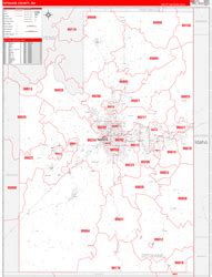 Spokane County Wa Wall Maps Mapsales