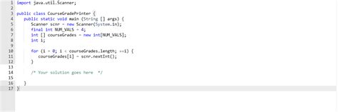 Solved Write A For Loop To Print All Elements In Chegg Com