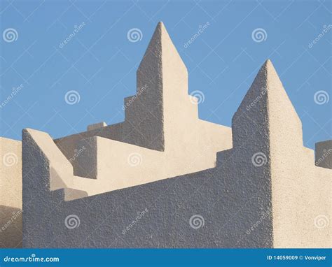 Einfache Muster Der Arabischen Architektur Stockbild Bild Von Islamisch Halbinsel 14059009