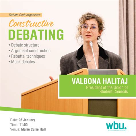 Workshop Level Up Your Debate Skills Constructive Debating Western