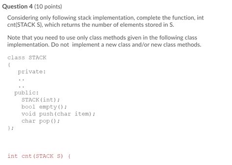 Solved Question 4 10 Points Considering Only Following