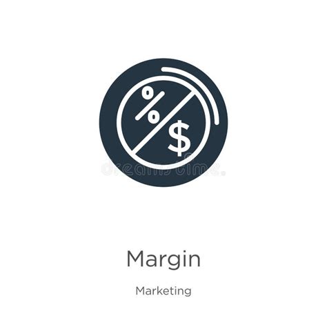 Margin Icon In Trendy Design Style Margin Icon Isolated On White