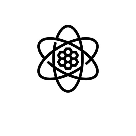 Premium Vector Atom Sign Symbol Vector