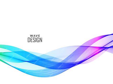 Premium Vector Abstract Smooth Stylish Colorful Wave Design Background