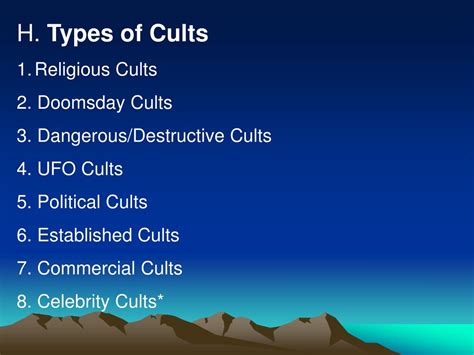 Ppt The Sociology Of Cults Powerpoint Presentation Free Download