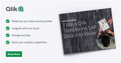 Jeremy Sim On Linkedin Sap Made Simple 3 Ways Qlik Transforms Sap Data Into Value