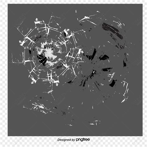 Vector Broken Glass Glass Effect Glass Crack Fragmentation Broken