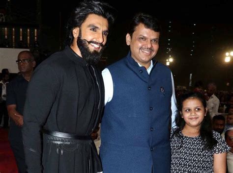 Photos Divija Spotted With Father Devendra Fadnavis At Umang