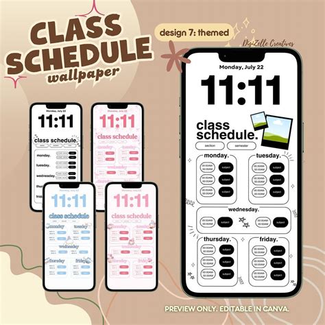 Weekly Schedule Canva Template Printable Graphic By Florid Printables
