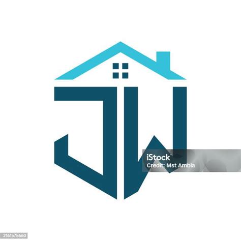 Jw House Design Template Letter Jw For Real Estate Construction Or Any