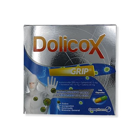 Dolicox Grip Caja X 100 Capsulas Medibrand Droguería Ética