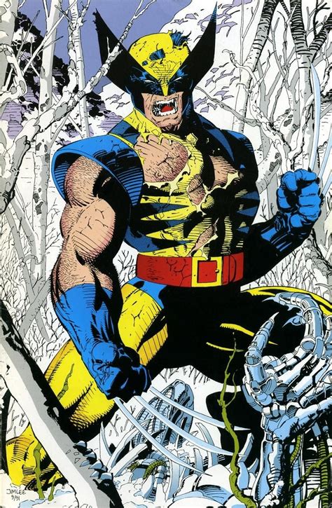 Wolverine By Jim Lee Comic Art Marvel Art Wolverine Comic