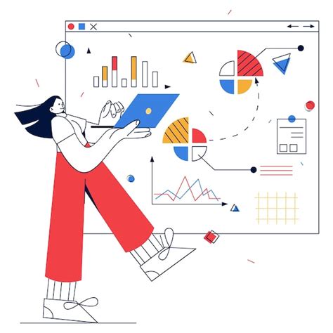 Statistiques Et Analyses Vecteur Premium