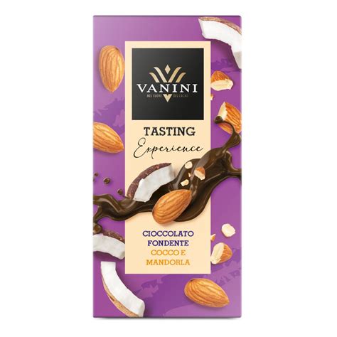 Vanini Tasting Experience Dark Chocolate Coconut And Almond Bar