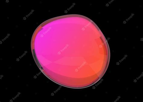 Premium Photo Abstract 3d Render Of Colored Bubble