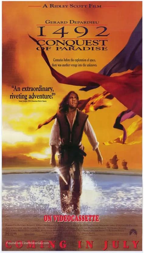 1492 Conquest Of Paradise 1992 Video Release Movie Poster