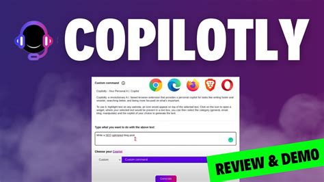 Discover Copilotly Ai Powered Writing Assistant Initial Review And Tutorial Youtube