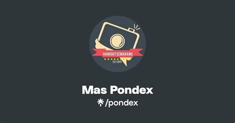 Mas Pondex Instagram Tiktok Linktree