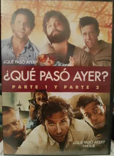 Que Paso Ayer Parte 1 Y 2 En Dvd Original Mercadolibre